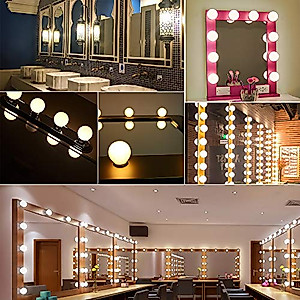 Cotanic G25 LED Globe Light Bulbs, 5W Vanity Light Bulb (60W Equivalent),Daylight 4000K,Non-dimmable Makeup Mirror Lights for Bedroom,Led Bathroom Light Bulbs,E26 Medium Screw Base,500lm,Pack of 4