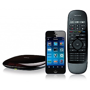 Logitech 915-000194 - Harmony Smart Remote Control with Smartphone App - Black (Renewed)