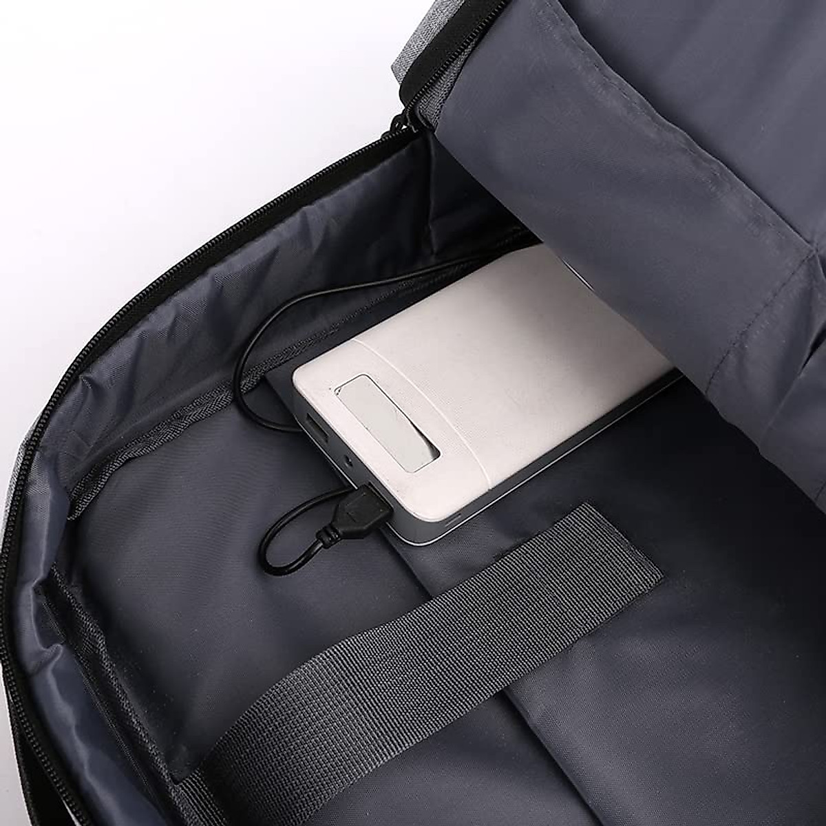 SMART, USB Charging Port in laptop backpack,Water-Repellent Design Fits 15.6-inch Laptop (GREY) 1333