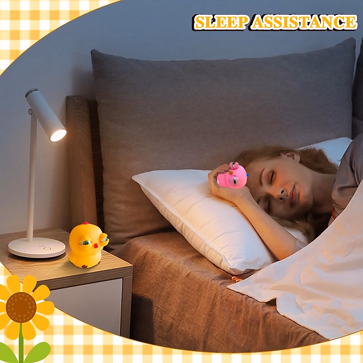 Smosun Chicken Squeeze Toys: 2PCS Funny Stress Relief Squishy Toys with Pop Out Eyes - Sensory Therapy Fidget Toys for Kids and Adults with Autism & ADHD