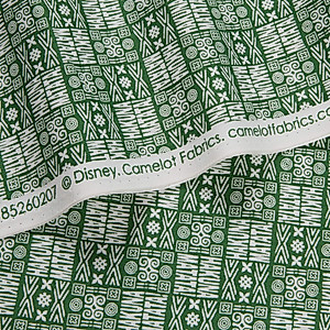 The Lion King Tribal in Green Quilt Fabric By The Yard