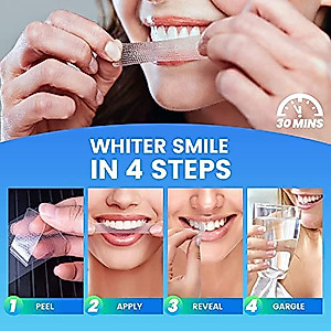 Teeth Whitening Strips for Teeth Sensitive, 28 Whitening Strips Effective Teeth Whiting Strips Reduced Sensitivity White-Strips, Helps Remove Smoking/Coffee/Soda/Wine Stain (14 Treatments)
