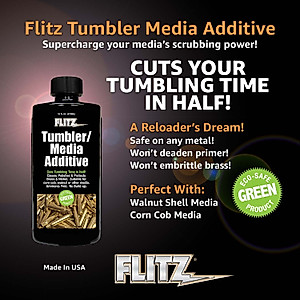 Flitz TA 04885 Green Tumbler Media Additive, 7.6 oz. Bottle