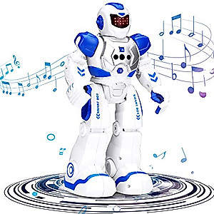 KingsDragon Robots Toy for Kids, RC Gesture Sensing Toy, Interactive Walking Singing Dancing Robot Birthday Gift Presents for Boys Girls Age 3 4 5 7 8 9 Years Old