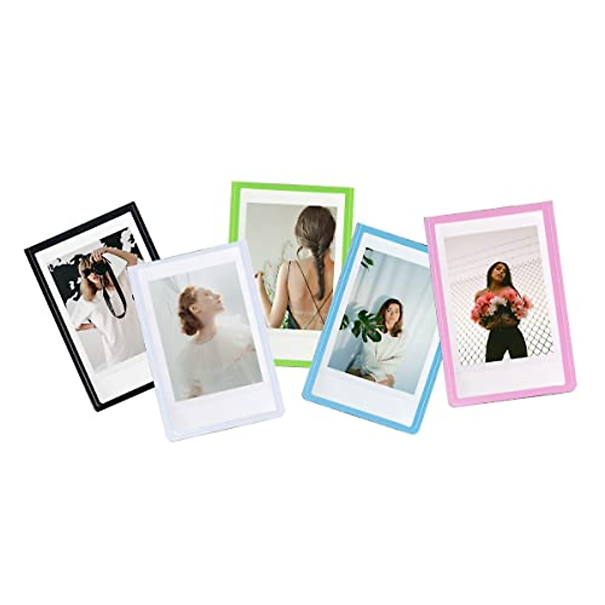 Orga'Neat 2x3 Magnetic Photo Frame Refrigerator for Fujifilm Instax Mini Instant Film, Magnet Picture Frames for Fridge Small Picture Holder for 8.6cm*5.4cm Picture -5 Pack