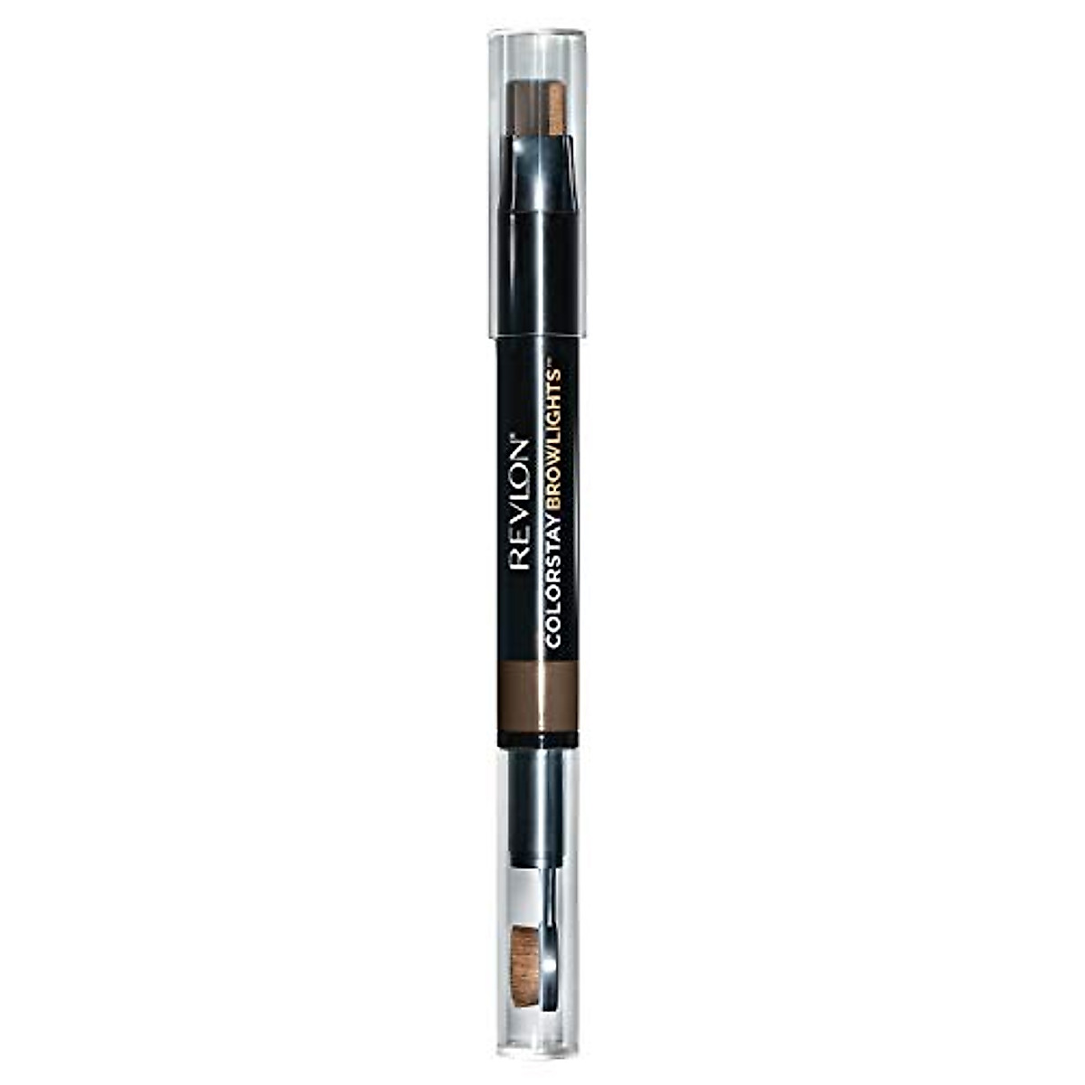 Revlon Colorstay Browlights Pencil, Eyebrow Pencil & Brow Highlighter, 0.55 Lb, Dark Brown