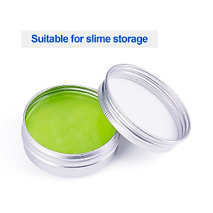 Petutu 30 Pack Tin Cans Screw Top Round Metal Lip Balm Tins Containers with Lids (1oz)