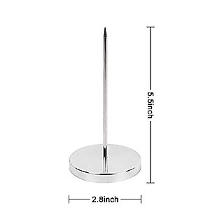 2PCS Bill Fork, Rod Paper Holder Spike, Stainless Steel Check Bill Holder, Memo Holder Spike