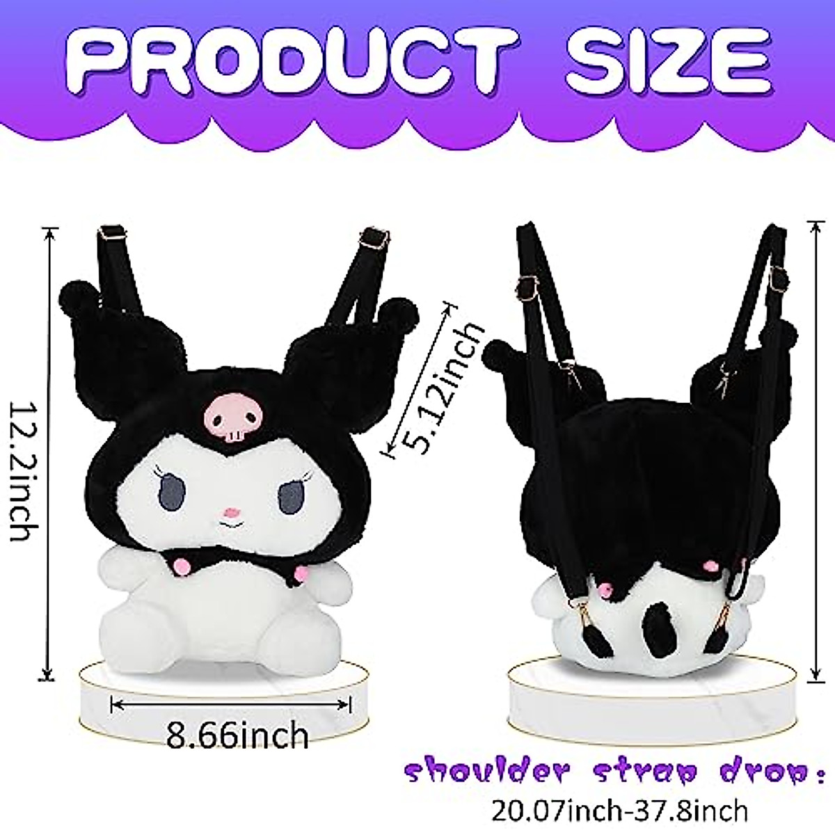 Hiyancy Cute Cartoon Plush for Girls Women, Soft Anime Plush Doll, Perfect for Kids Girls Birthday Gifts