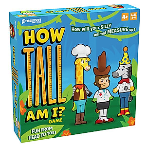 How Tall Am I? - Preschool Game of Measuring - Mix and Match to Create Your Animal, Tallest Wins! - Ages 4 and Up, 2-4 Players