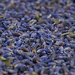 Hslife 250g 5A Level Dried Lavender Flower Buds Organic Lavender Flowers，Natural Fragrance Dried Lavender Flower for Tea, Soap Making, Baking, Baths