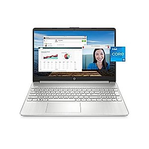 HP 15 Laptop, 11th Gen Intel Core i5-1135G7 Processor, 8 GB RAM, 256 GB SSD Storage, 15.6” Full HD IPS Display, Windows 10 Home, HP Fast Charge, Lightweight Design (15-dy2021nr, 2020)
