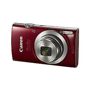 Canon PowerShot ELPH 180 Digital Camera w/Image Stabilization and Smart AUTO Mode (Red)