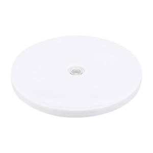 MECCANIXITY 7inch Rotating Swivel Stand with Steel Ball Bearings Lazy Susan Base Turntable for Kitchen Corner Cabinets, White