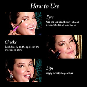 LAURA GELLER NEW YORK Italian Marble Artistry Collection | Full Face Makeup Kit Handmade in Italy | Includes Eyeshadow Palette, Cream Blush Stick and Satin Lipstick in Universal Shades