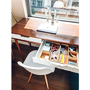 Lipper International 824 Bamboo Wood 4-Compartment Organizer Tray, 11 5/8" x 7 7/8" x 1 3/4"