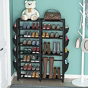 Tribesigns Shoe Rack 24-30 Pairs Shoe Storage Organizer Non-woven Shoe Shelf Boots Organizer