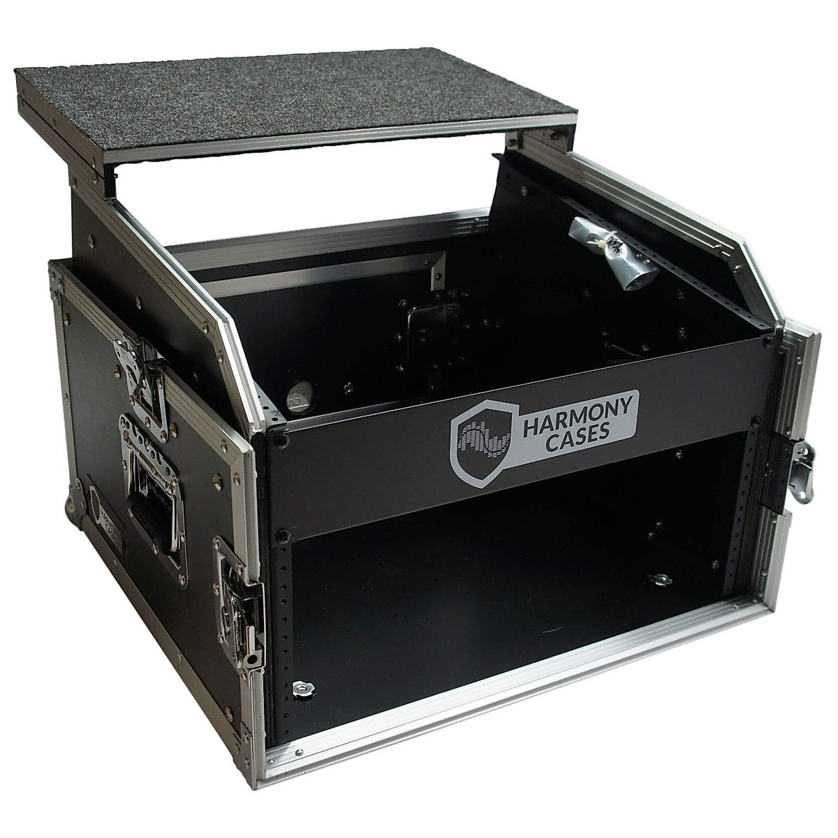 Harmony Audio Cases HCM4ULT DJ Laptop Glide 10U Slant Top 6U Vertical Rack Case New