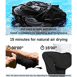 NATUVENIX Hiking Pants for Men, Lightweight Mens Travel Pants Quick Dry Fishing Pants Men Water Resistant Outdoor Pants Work