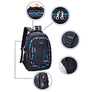 School Backpacks for Boys Waterproof Durable Bookbag Student Backpack