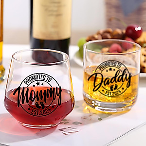 Pregnancy Gift Est 2024-New Parents Couples Gifts - Pregnancy Announcement - Gift Ideas for Expecting Parents - Top Mom and Dad Gift Set for New Parents - Baby Shower