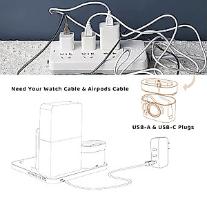 Wireless Charging Station, iPhone 3 in 1 Fast 15W Wireless Charger with Alarm Clock and Night Light, Charging Dock for iPhone 12/13/14/15 Pro/Pro Max, Samsung, AirPods