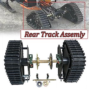 LGXSHOP 23.6in ATV Rear Axle Track, Rear Axle Complete Assembly with Brake Disc&Wheels for ATV Go Kart Karting UTV Buggy Quad Snow Sand Track 60cm Rear Axle Complete Kit