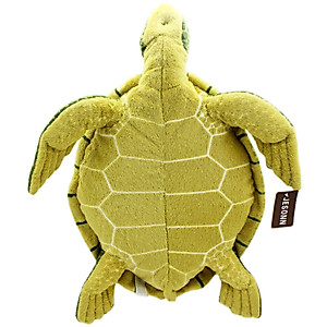 JESONN Realistic Stuffed Marine Animals Toys Turtle Plush Tortoise (Green, 20 Inches)