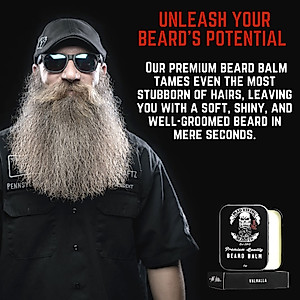 Mad Viking Beard Co. Beard Care for Men - All Natural, Handmade, Cruelty-Free, Medium to Heavy Hold, Manage Hair, Made in USA (Odin's Rök, 2oz)
