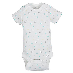 Gerber Unisex Baby 5-Pack Short Sleeve Variety Onesies Bodysuits Clouds 6-9 Months