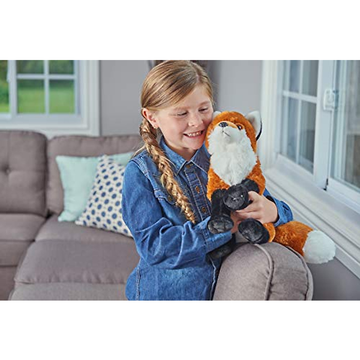 Wild Republic Red Fox Plush, Stuffed Animal, Plush Toy, Gifts For Kids, Cuddlekins 12" (10944)