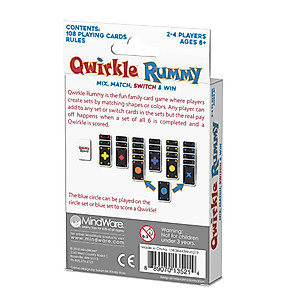 MindWare Qwirkle Rummy, 8+ years
