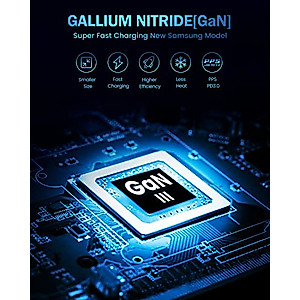 USB C Wall Charger, 100W PD 3.0 PPS 4-Port GaN III Fast Charger Type C Charging Station Foldable Power Adapter Travel Charger Block Compatible w/MacBook, Laptop, iPad, iPhone, Samsung and More-Black