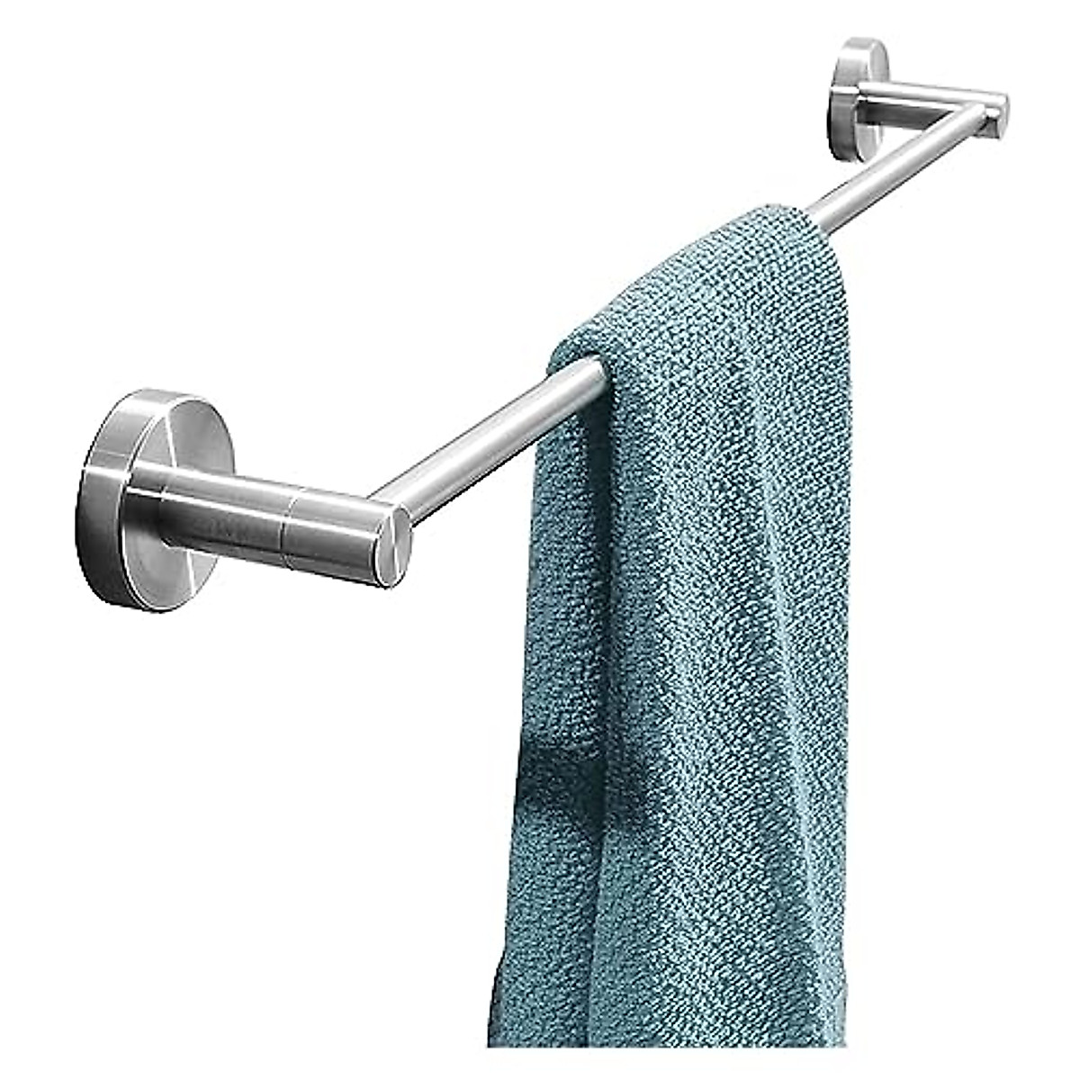Towel BAR Rack Towel Rack Wall Mounted Single Towel Storage Rack Towel Bar,Copper Round Towel Rod for Bathroom or Kitchen,Polished Chrome Finish Towel Storage Shelf Bathroom Hardware/50Cm (Size : 20C