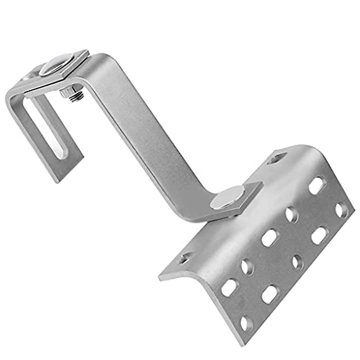 Kamonda Stainless Steel Solar PV Photovoltaic Mounting Bracket Adjustable Tile Roof Hook Solar PV Bracket Hook Silver