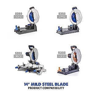 Evolution Power Tools 14BLADEST Steel Cutting Saw Blade, 14-Inch x 66-Tooth , Blue