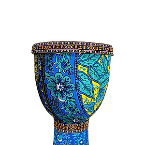 BORIYAM Djembe Bongo Drum 8" Hand Drum，percussion， Sheepskin Drum Noodles，Cotton and linen drum body, Suitable for Beginners