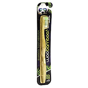 Woobamboo Standard Handle Medium Bristle Toothbrush, 0.6 Ounce