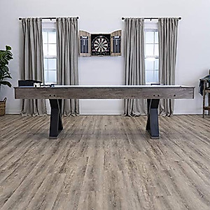 American Legend Kirkwood 9’ LED Light Up Shuffleboard Table with Bowling