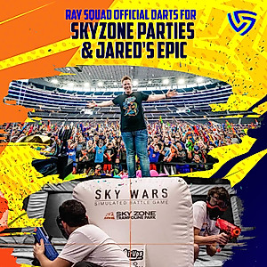 (300 Pack) Ray Squad Blue Nerf Darts, Nerf Darts Bulk - Nerf Bullet, Nerf Elite 2.0 Foam Darts, Nerf Ammo Bullets, Nerf Refill Darts, Nerf Bullets