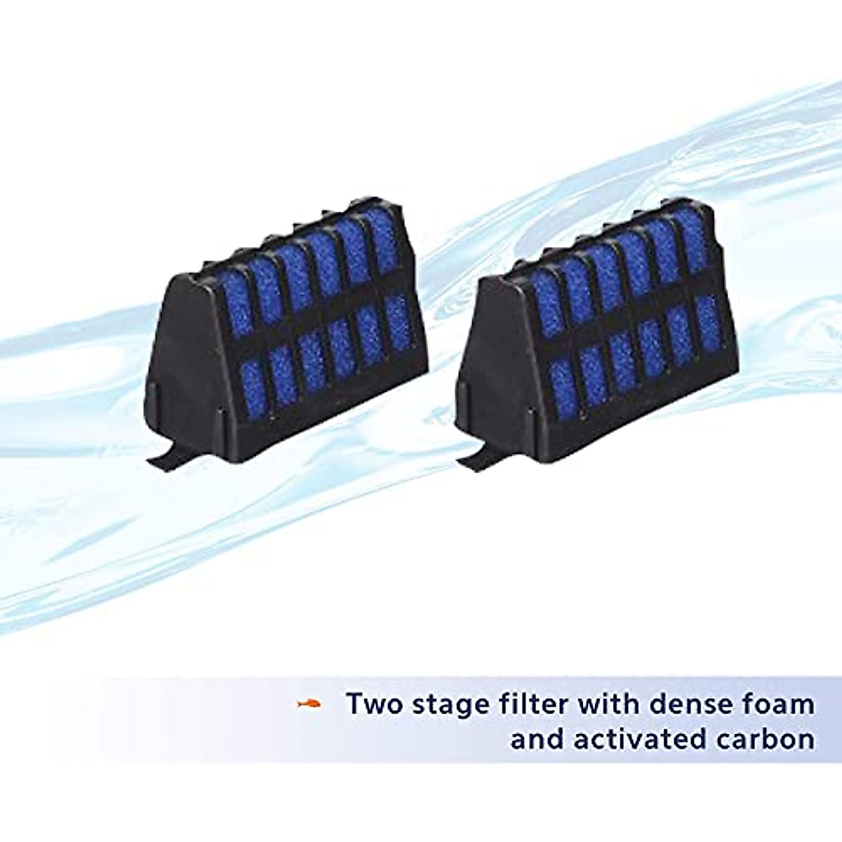 Aqueon 6 Count Replacement Internal Filter Cartridges, Large, for QuietFlow Internal Filter AT30 and AT40