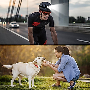 TANGMI Mini Body Camera with Audio and Video Recording, 1080P Portable Video Recorder Outdoor Sports Wireless Wearable Camera, 3 Led Modes Flashlight HeadLamp Waterproof Camera with Time Stamps