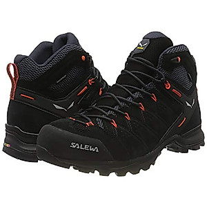 Salewa Men's Alp Mate Mid Waterproof Trekking & Hiking Boot - Black Out/Fluo Orange - 10