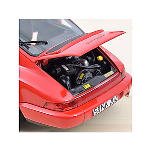 1990 911 Carrera 2 Indian Red 1/18 Diecast Model Car by Norev 187320