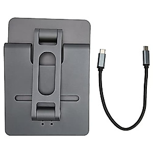 Asixxsix 10 in 1 USB C Hub, Portable Stand Hub with 100W PD Charging, 2 USB A 10Gbps, USB 3.1 Ports, 4K HDMI, 3.5mm Jack and 1000Mbps RJ45 Plug and Play USB C Docking Station for Tablet