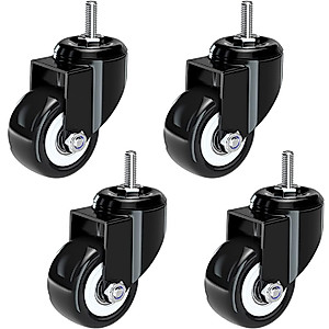 Swivel Lever Casters, Heavy Duty Swivel Casters Upgrade Your Furniture - with Brake, Double Lock and Noiseless Precision Bearings and Brake - Easy to Install