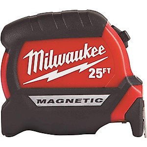 Milwaukee Electric Tool 25Ft Compact Magnetic Tape Mea
