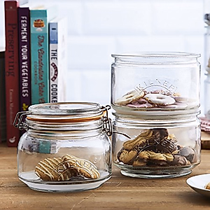 Kilner Stackable Storage Jar Set, 17.5 x 17.5 x 32 cm
