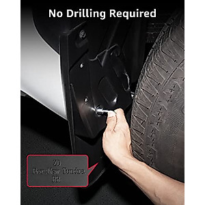 RefitEco Mud Flaps for 2022 2023 Toyota Tundra Accessories All Weather Guard Mud Guards Splash Front & Rear 4pcs Set