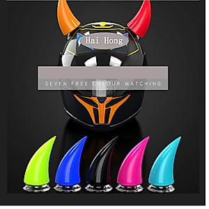 HHongJM Rubber Helmet Horn for Motorcycle Bicycle Ski Car Decoration Suction Cup Design 2PCS (Pink)+1PCS Bell